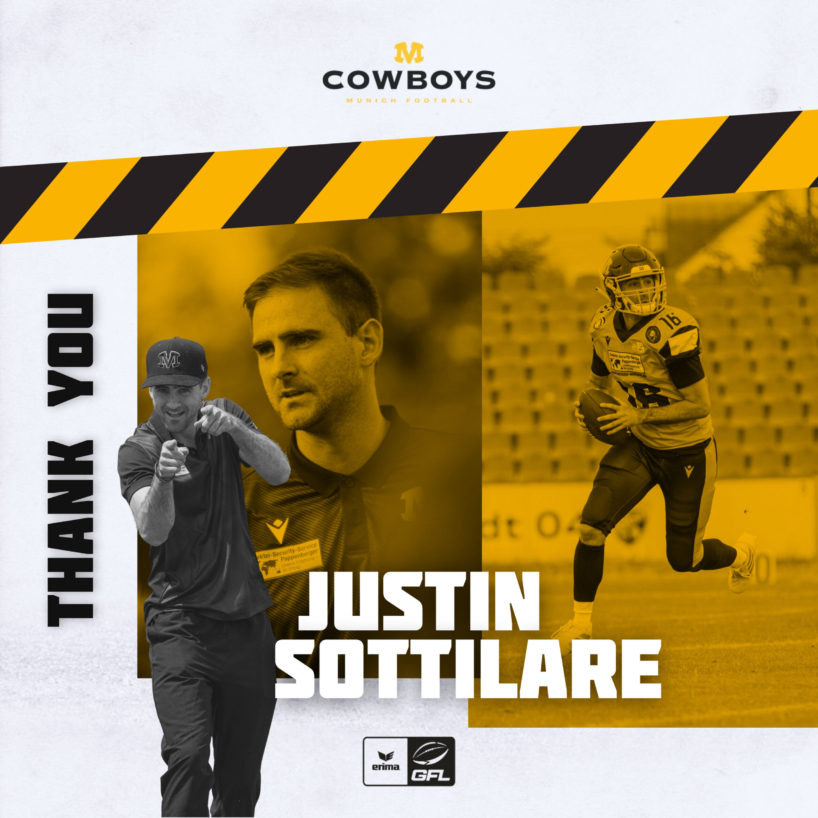 Herzlichen Dank, Justin Sottilare! – Munich Cowboys