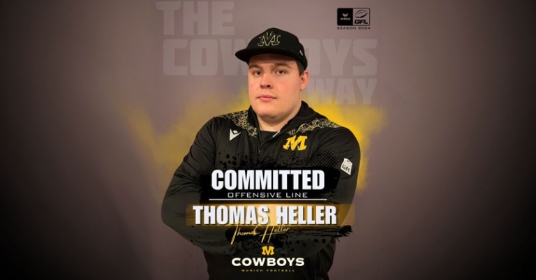Munich Cowboys GFL Team 2024 – Welcome back, Thomas Heller! – Munich Cowboys