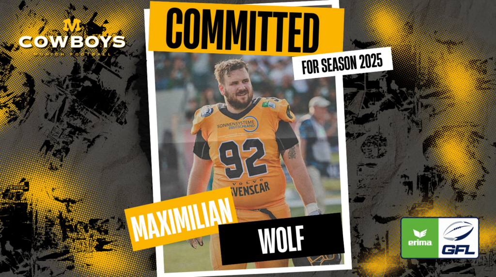 GFL TEAM 2025: #92 der Wolf der Cowboys – Munich Cowboys